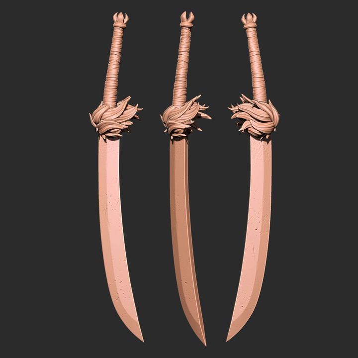 3D Printable Split Soul Katana - Toji Fushiguro For cosplay by Printhub