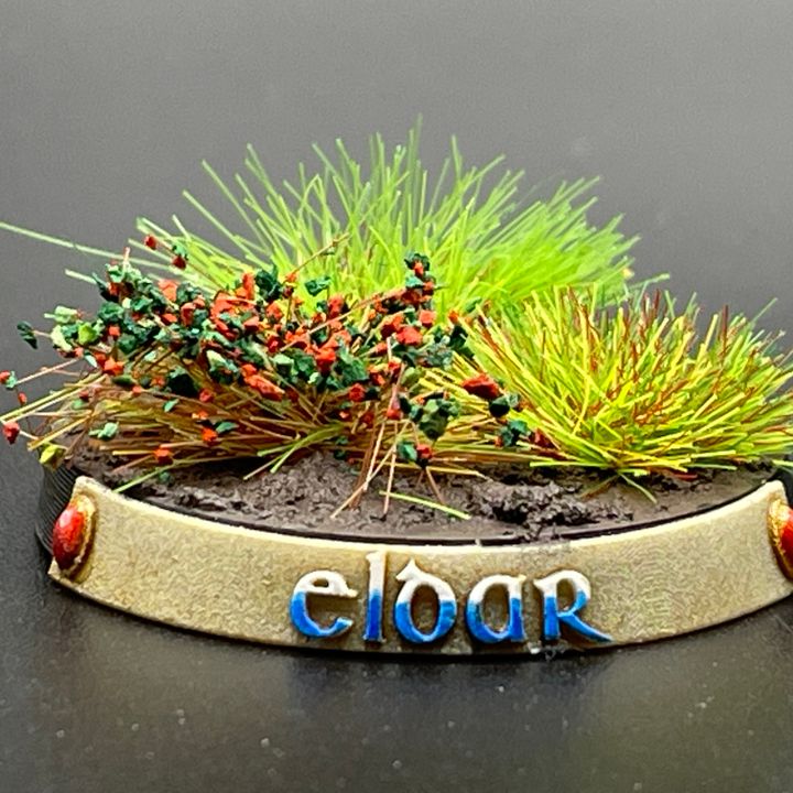 3D Printable Eldar / High Elf Raiders Name Plate Builder by Tagmybase.com