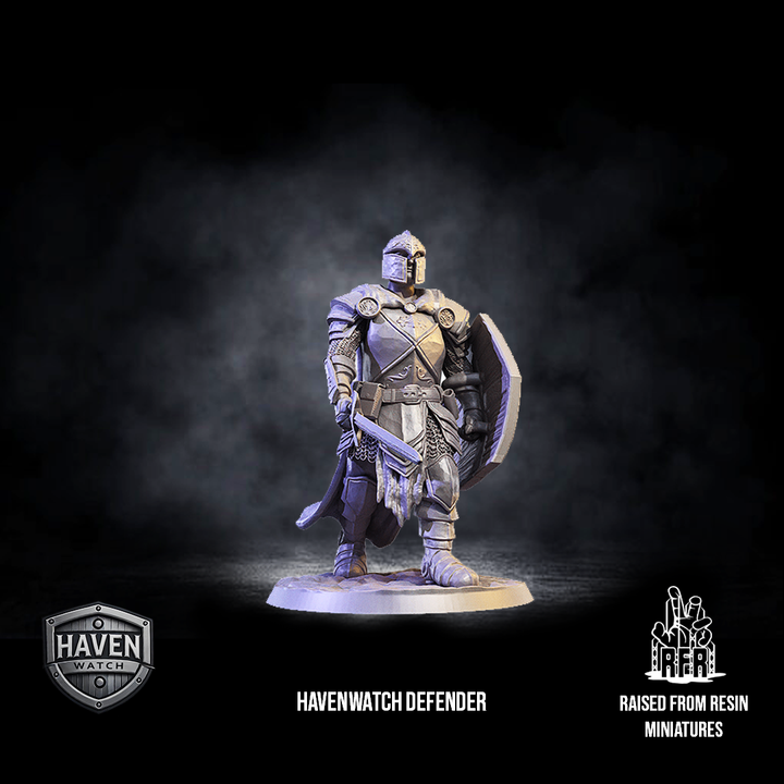 3D Printable Havenwatch Defenders bundle - Tabletop miniatures (Pre-Supported) by RaisedfromResin