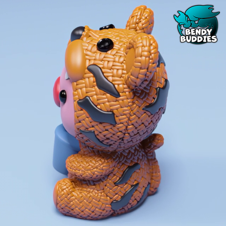 3D Printable Piggy Tiger Costume / Cute Knitted Beast Model ...