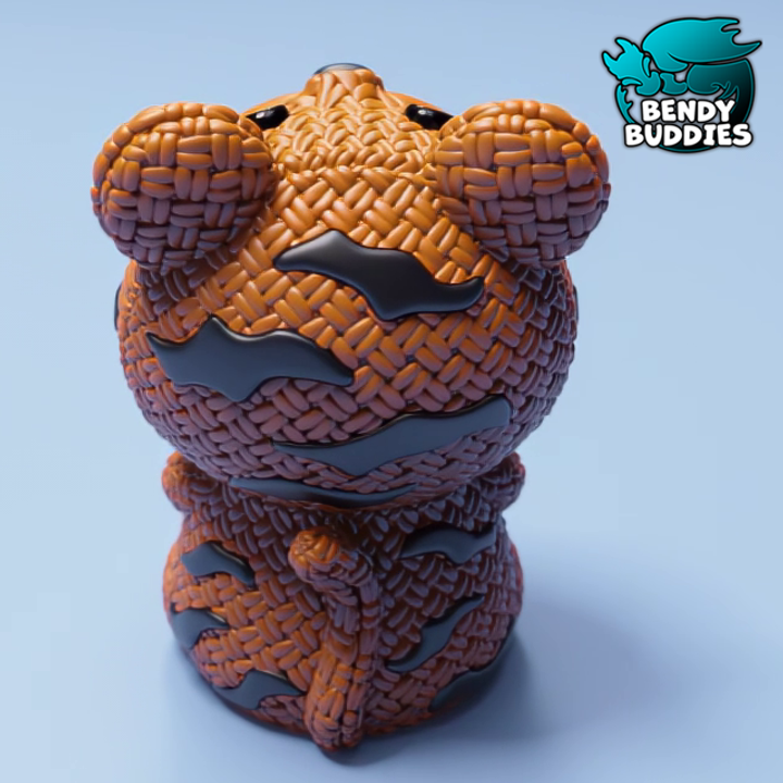 3D Printable Piggy Tiger Costume / Cute Knitted Beast Model ...