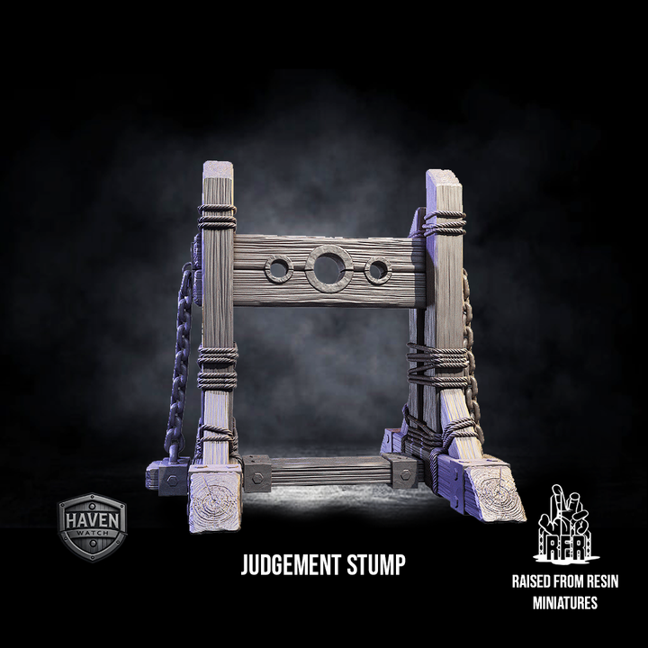 3D Printable Judgement stump - Tabletop scatter miniature (Pre ...