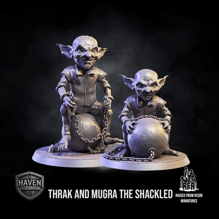 3D Printable Thrak and mugra, the shackled bundle - Tabletop miniatures ...