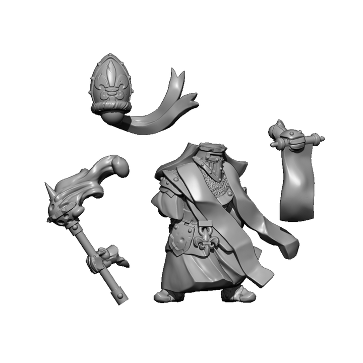 3D Printable Knight Priest by MOMminiatures