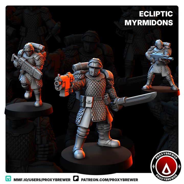 3D Printable Ecliptic Myrmidons by ProxyBrewer