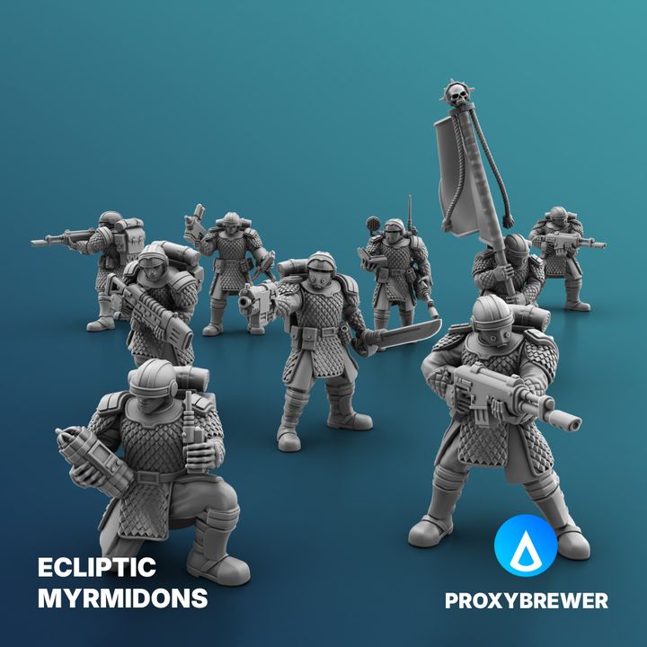 3D Printable Ecliptic Myrmidons by ProxyBrewer