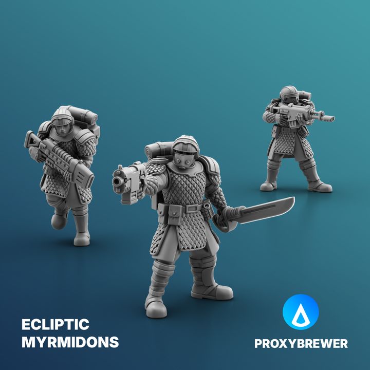3D Printable Ecliptic Myrmidons by ProxyBrewer