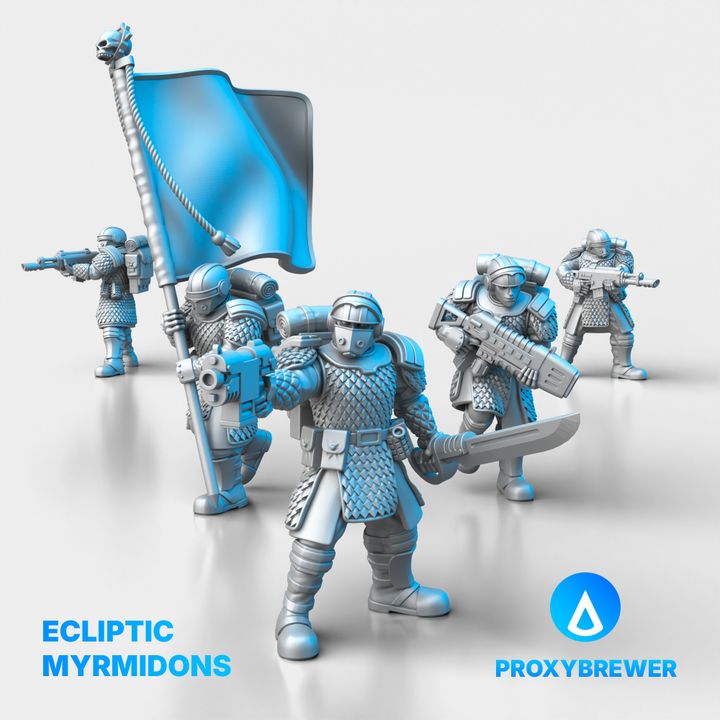 3D Printable Ecliptic Myrmidons by ProxyBrewer