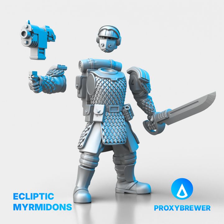 3D Printable Ecliptic Myrmidons by ProxyBrewer