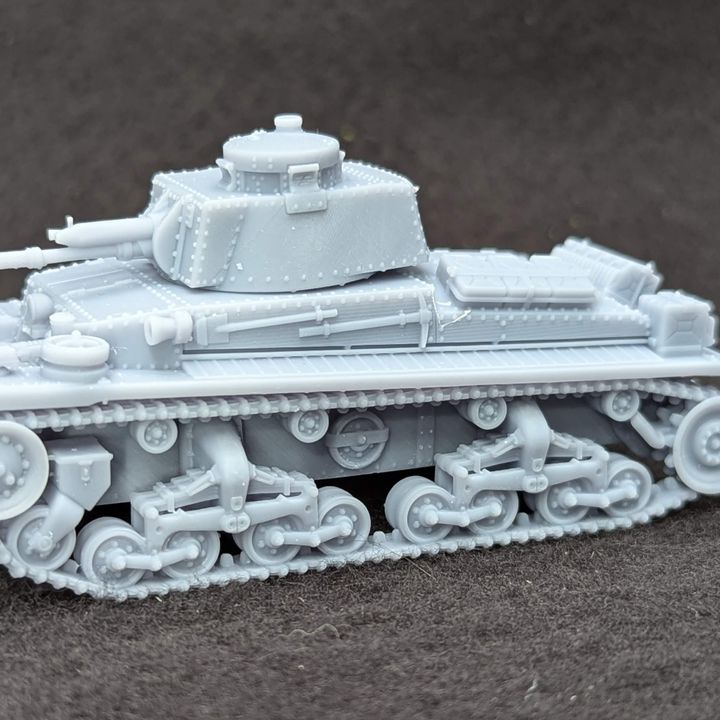 3D Printable Panzer 35(t) + 3 Tankmen (Germany, WW2) by Wargame3d