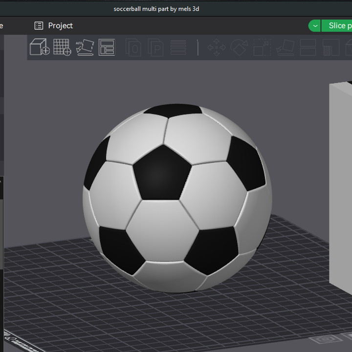 3D Printable MULTICOLOR FOOTBALL by MELS 3D LABS