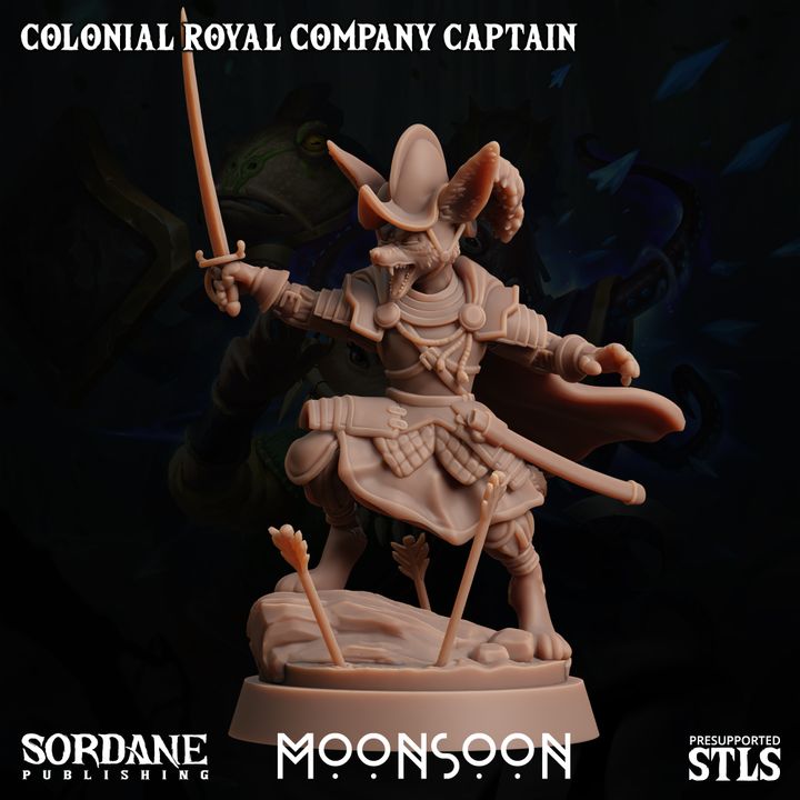 3D Printable Moonsoon - Colonial Royal Company Captain by Sordane ...