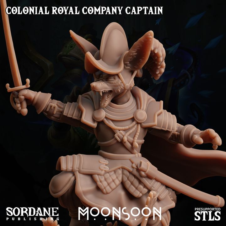 3D Printable Moonsoon - Colonial Royal Company Captain by Sordane ...