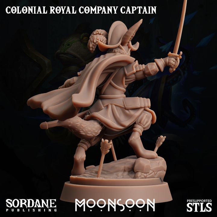 3D Printable Moonsoon - Colonial Royal Company Captain by Sordane ...