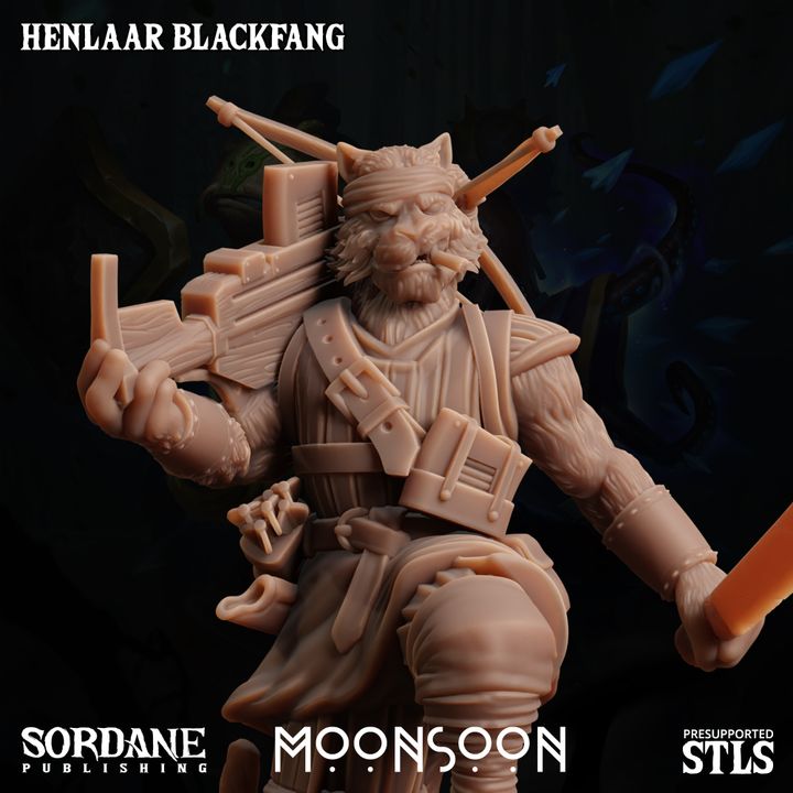 3D Printable Moonsoon - Henlaar Blackfang by Sordane Publishing