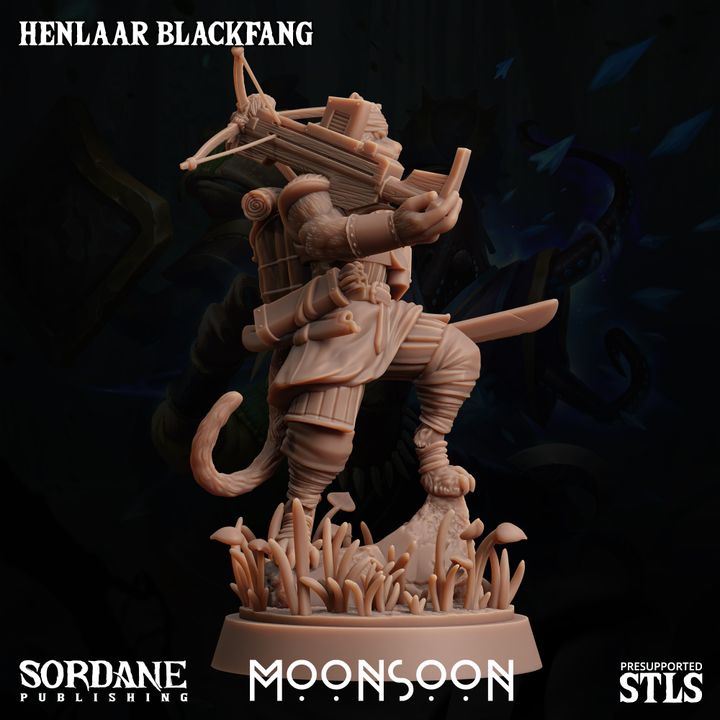 3D Printable Moonsoon - Henlaar Blackfang by Sordane Publishing