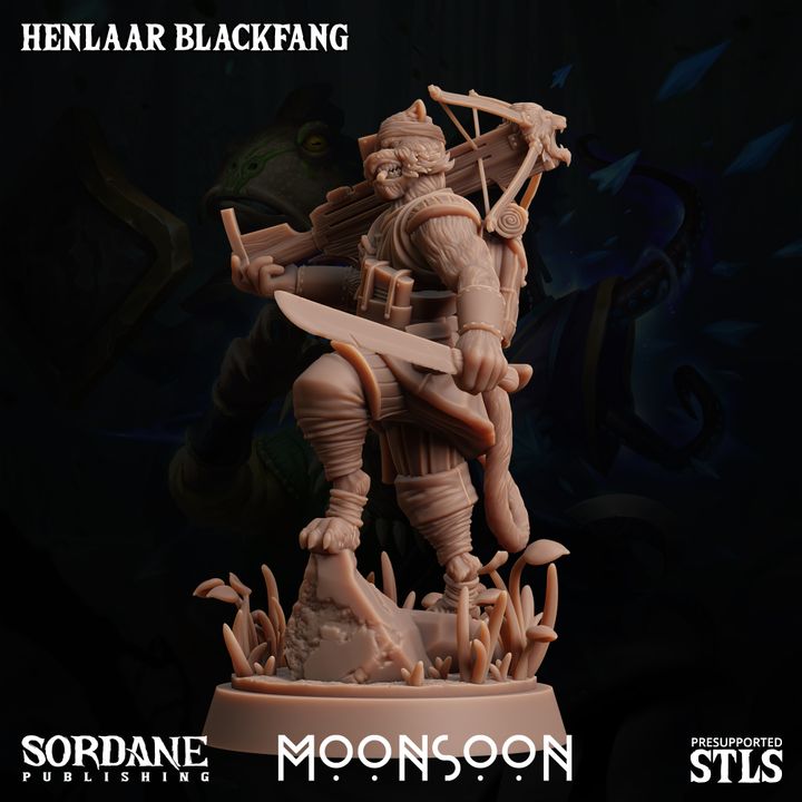 3D Printable Moonsoon - Henlaar Blackfang by Sordane Publishing