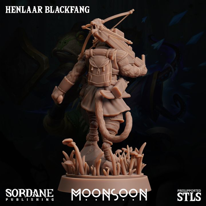 3D Printable Moonsoon - Henlaar Blackfang by Sordane Publishing