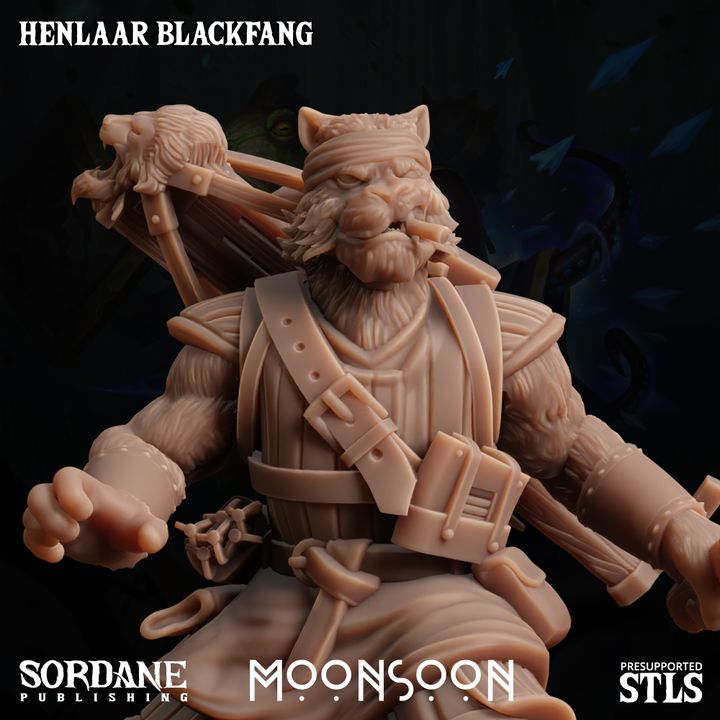 3D Printable Moonsoon - Henlaar Blackfang by Sordane Publishing