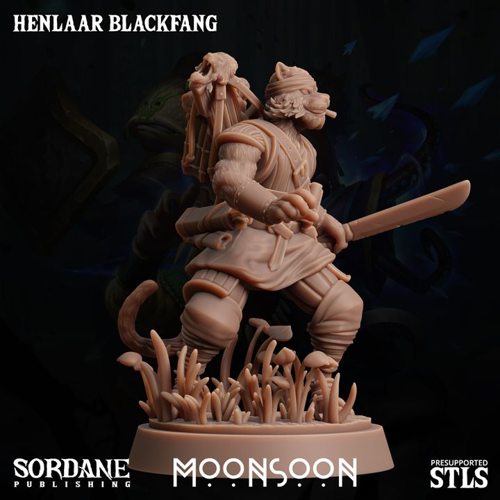 3D Printable Moonsoon - Henlaar Blackfang by Sordane Publishing