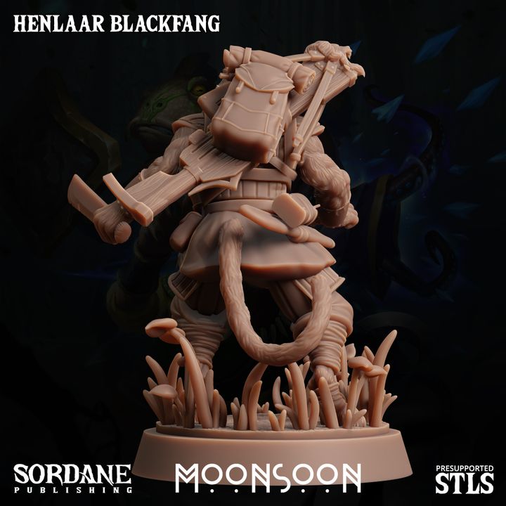 3D Printable Moonsoon - Henlaar Blackfang by Sordane Publishing