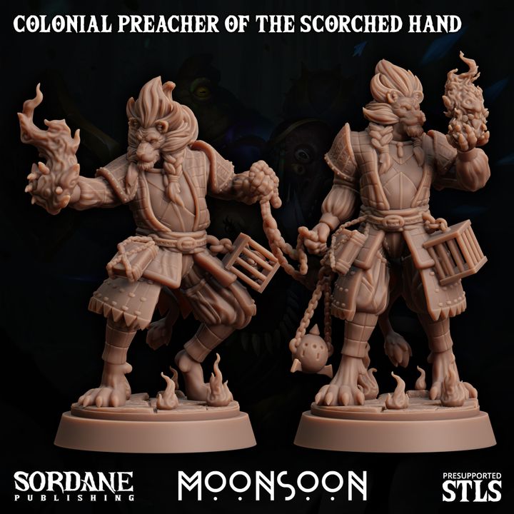 3D Printable Moonsoon - Colonial Preacher of the Scorched Hand by ...