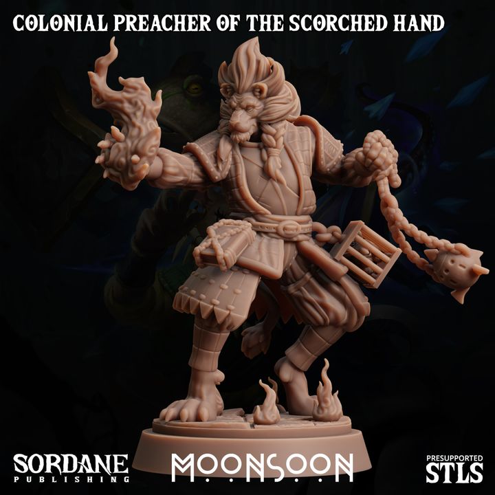 3D Printable Moonsoon - Colonial Preacher of the Scorched Hand by ...