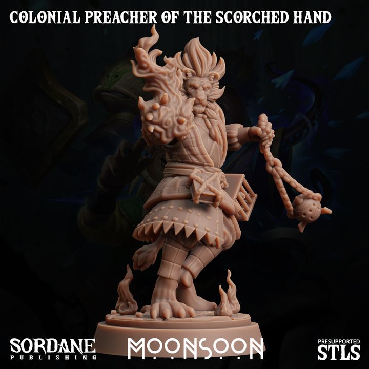 3D Printable Moonsoon - Colonial Preacher of the Scorched Hand by ...