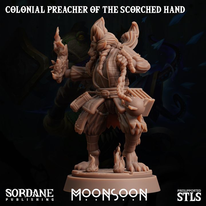 3D Printable Moonsoon - Colonial Preacher of the Scorched Hand by ...