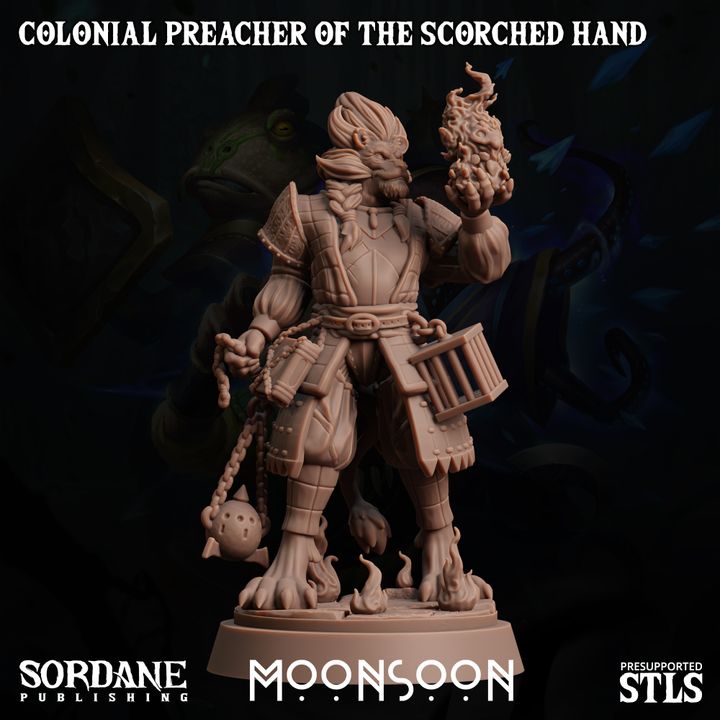 3D Printable Moonsoon - Colonial Preacher of the Scorched Hand by ...