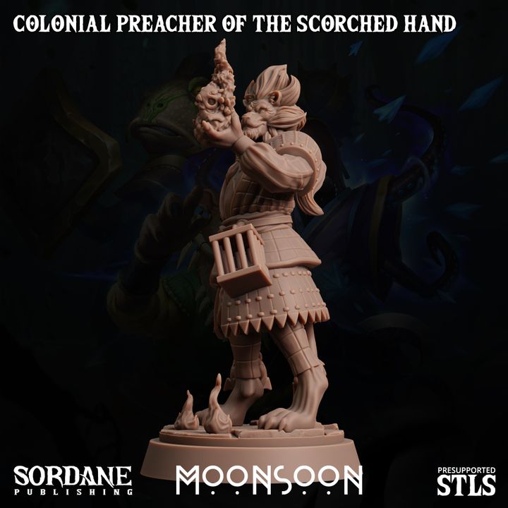3D Printable Moonsoon - Colonial Preacher of the Scorched Hand by ...