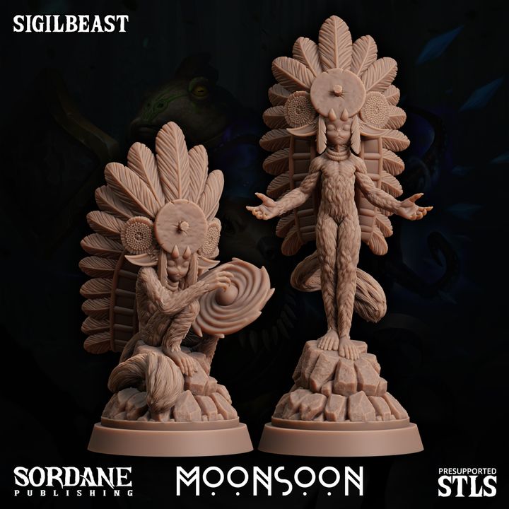3D Printable Moonsoon - Sigilbeast by Sordane Publishing