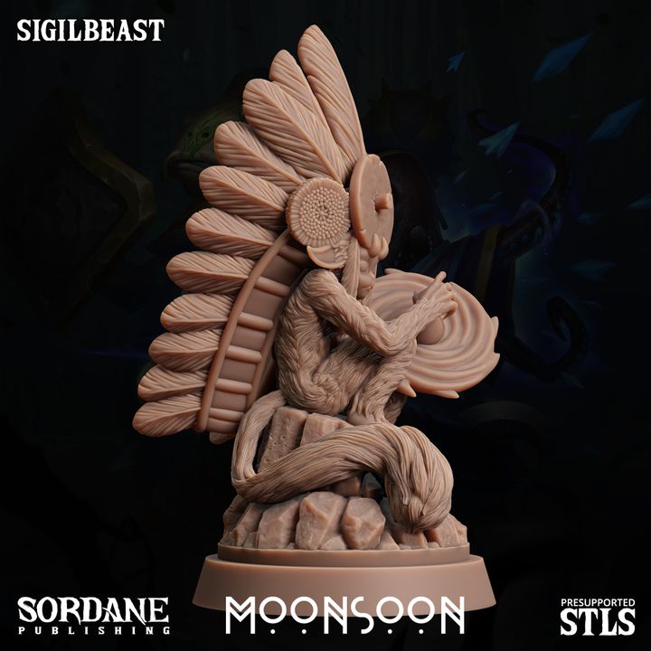 3D Printable Moonsoon - Sigilbeast by Sordane Publishing