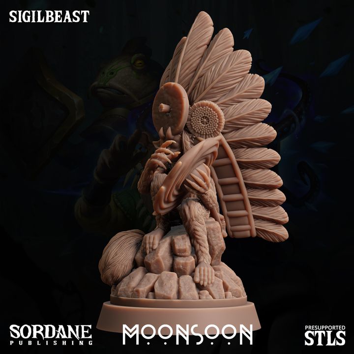 3D Printable Moonsoon - Sigilbeast by Sordane Publishing