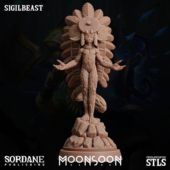 3D Printable Moonsoon - Sigilbeast by Sordane Publishing