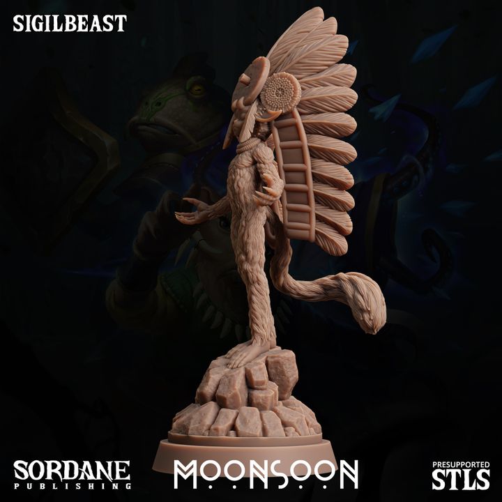 3D Printable Moonsoon - Sigilbeast by Sordane Publishing