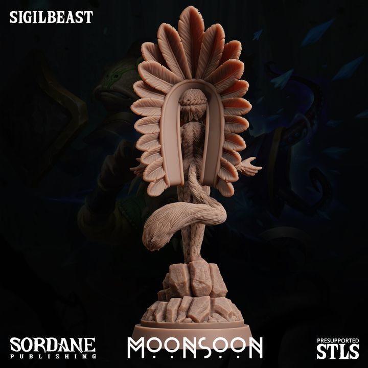 3D Printable Moonsoon - Sigilbeast by Sordane Publishing