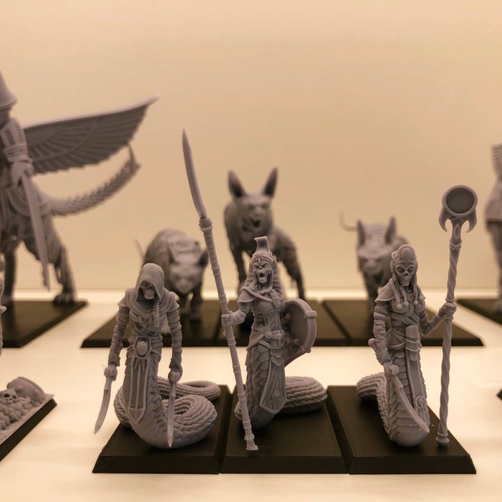 3D Printable Pharaoh's Legacy: Heroines by Crab Miniatures