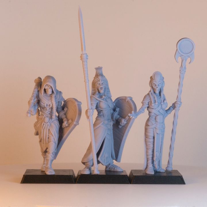 3D Printable Pharaoh's Legacy: Heroines by Crab Miniatures