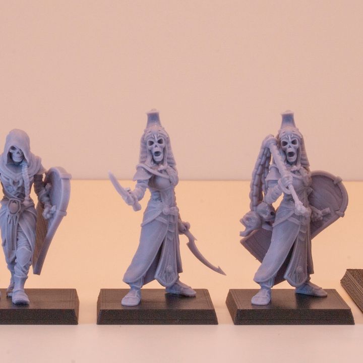 3D Printable Pharaoh's Legacy: Heroines by Crab Miniatures