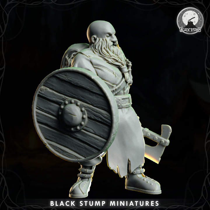 3D Printable Duergar Dwarf Warrior with Axe and Shield! by Arcane ...