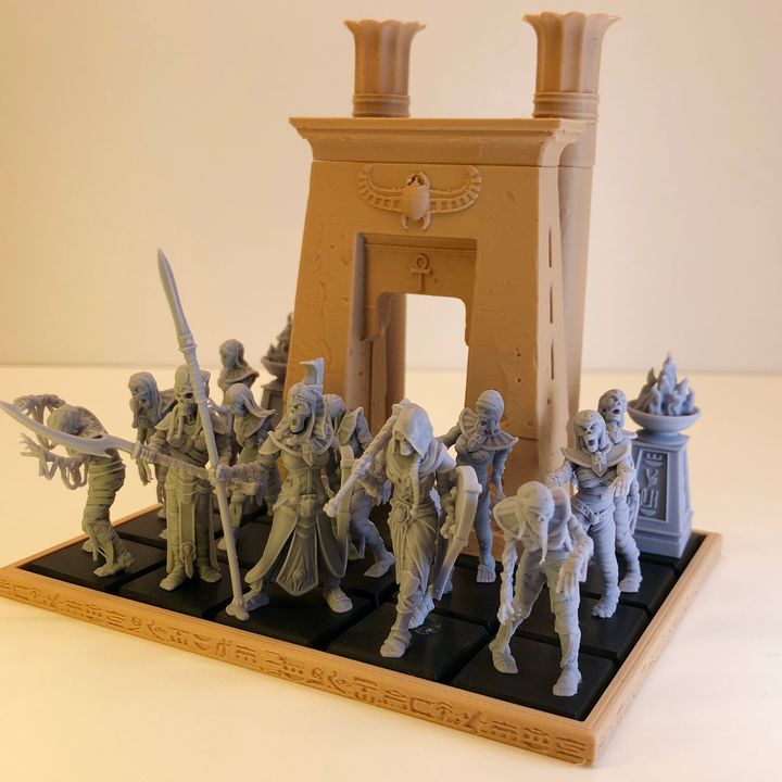 3D Printable Pharaoh's Legacy: Mummies by Crab Miniatures