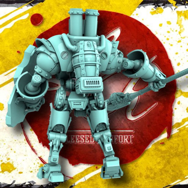 3D Printable Lesser Blu Steamknight by LeesedRenfort