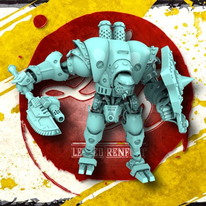 3D Printable Lesser Blu Steamknight by LeesedRenfort