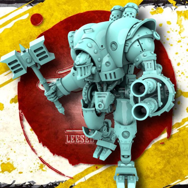 3D Printable Lesser Blu Steamknight by LeesedRenfort