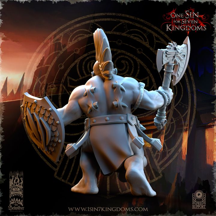 3D Printable Tharin Fyrebeard by The Beholder Miniatures