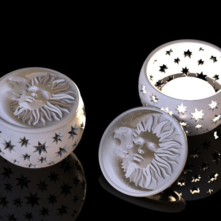 3D Printable candlestick by 3Dimontis