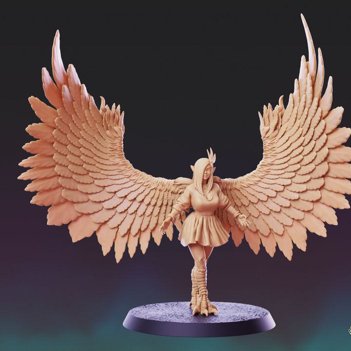 3D Printable Modern Harpies Bundle + Pinups by PSMiniatures