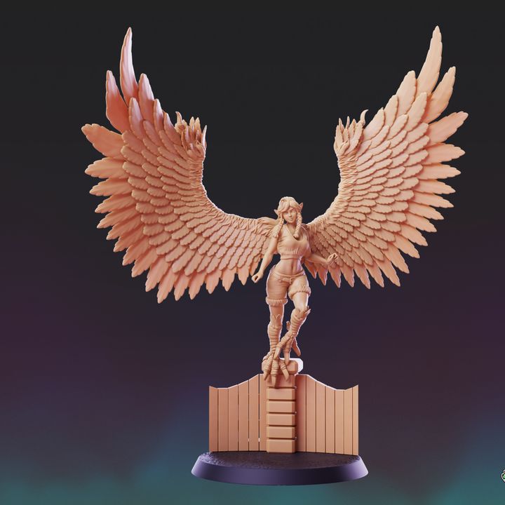 3D Printable Modern Harpies Bundle + Pinups by PSMiniatures