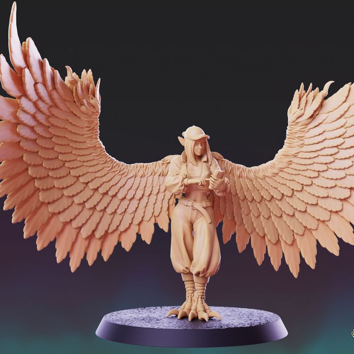 3D Printable Modern Harpies Bundle + Pinups by PSMiniatures